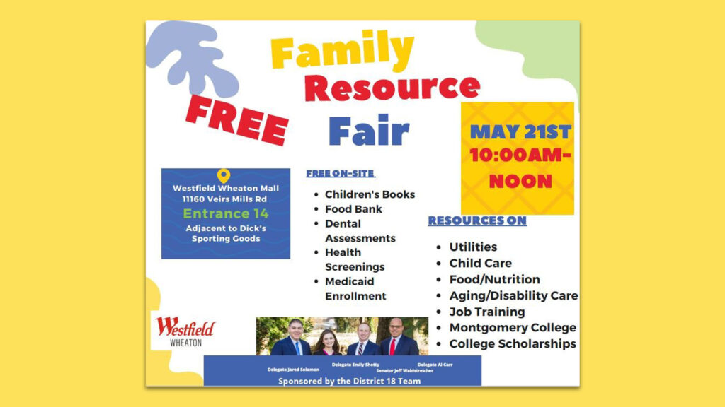 Family Resource Fair This Saturday at Westfield Wheaton Mall ...