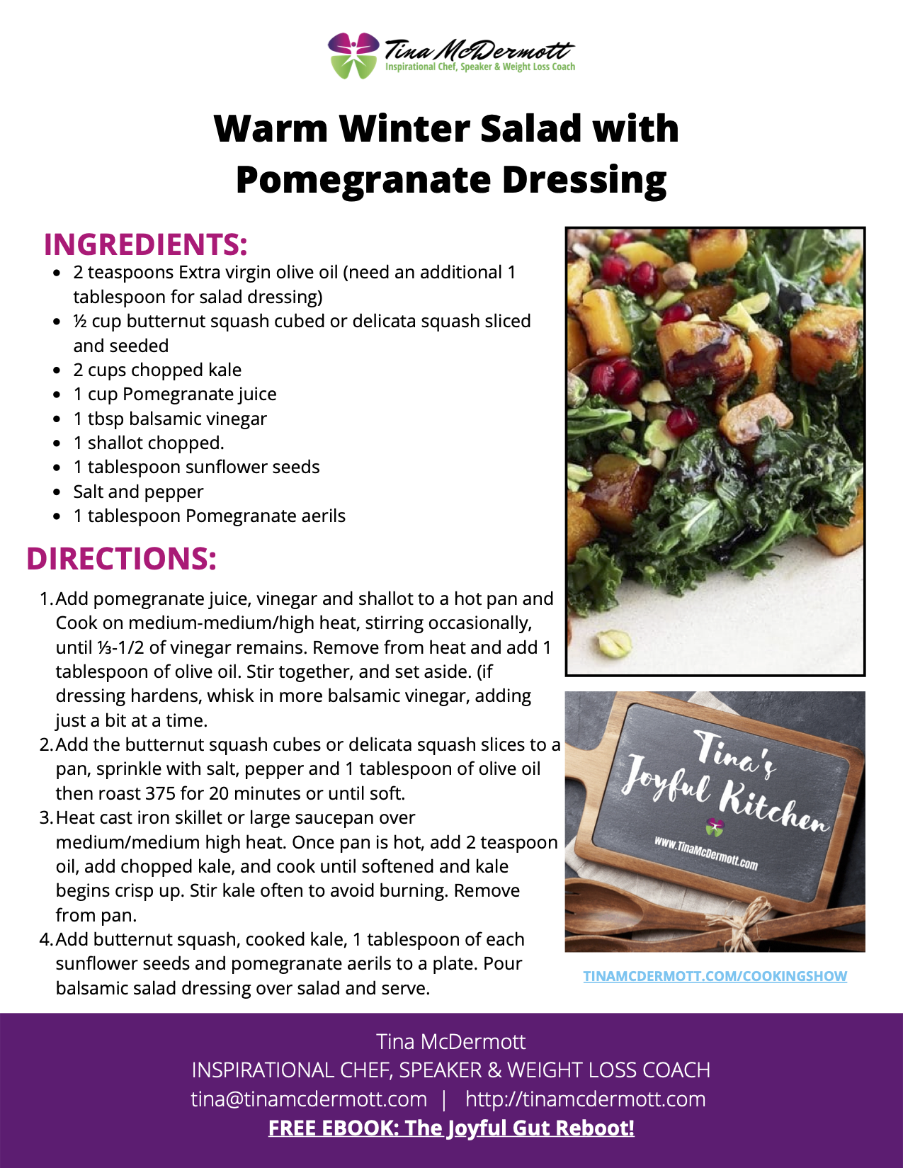 TM Recipe Card Warm Winter Salad - Montgomery Municipal Cable ...